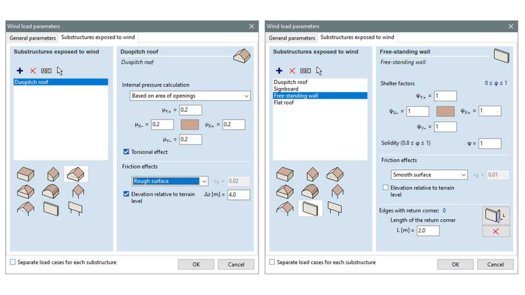 Generation of meteorological loads - AXISVM